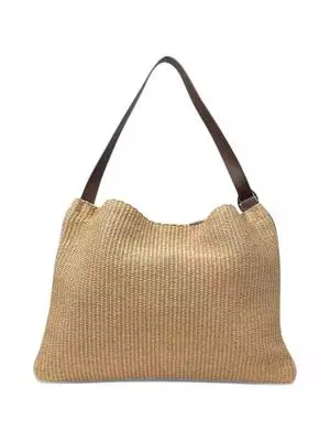 Orciani Woven Shoulder Bag - Neutrals
