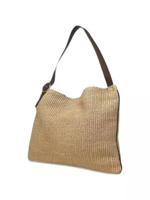 Orciani Woven Shoulder Bag - Neutrals