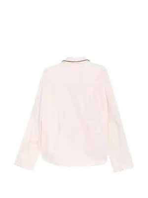 Plan C Contrast-trimmed Chest-pocket Shirt