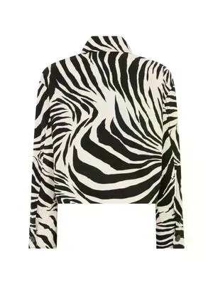 Max Mara Zebra-print Cropped Jacket
