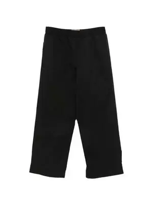 Plan C Elasticated-waistband Wide Leg Trousers
