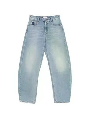 NUMERI Faded-effect Wide-leg Jeans