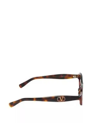 Valentino Garavani V-logo Cat-eye Sunglasses - Brown