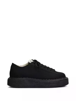 Mihara Yasuhiro Mark Canvas Platform Sneakers