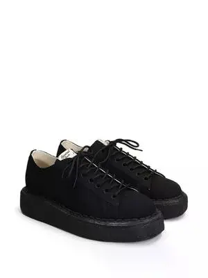 Mihara Yasuhiro Mark Canvas Platform Sneakers