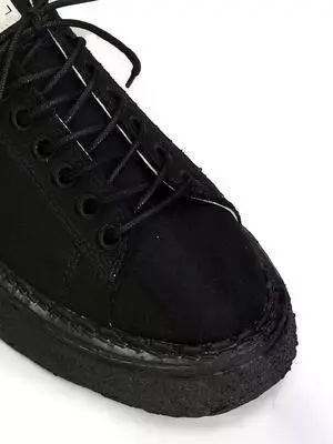Mihara Yasuhiro Mark Canvas Platform Sneakers