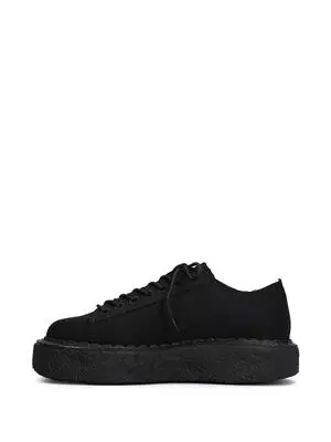 Mihara Yasuhiro Mark Canvas Platform Sneakers
