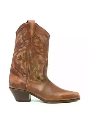 VIC MATIE Leather Cowboy Boots