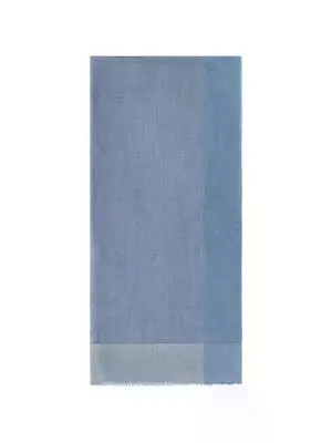 Paul & Shark Colour-block Frayed Scarf - Blue