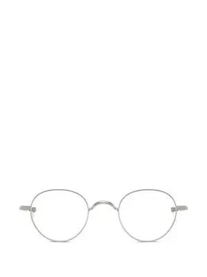 Oliver Spencer Kinston Round-frame Glasses - Silver