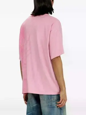 DIESEL® Pigment-print T-shirt - Pink