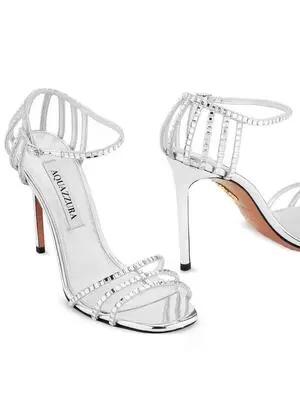 AQUAZZURA Sensation Crystal Heeled Sandals