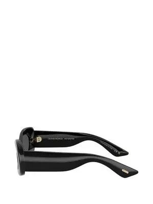 Oliver Spencer Oval-frame Sunglasses - Black