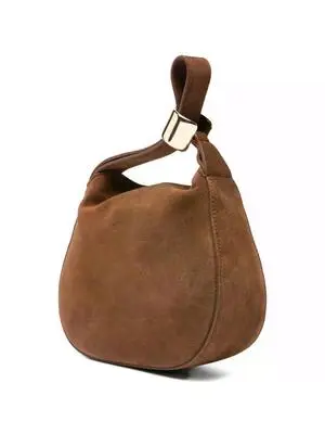 SEMICOUTURE Mini Baily Suede Tote Bag - Brown