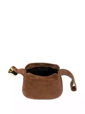 SEMICOUTURE Mini Baily Suede Tote Bag - Brown