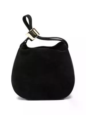 SEMICOUTURE Mini Baily Suede Tote Bag - Black