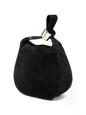 SEMICOUTURE Mini Baily Suede Tote Bag - Black