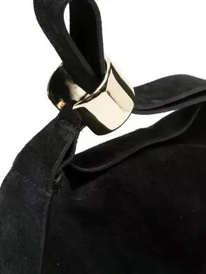 SEMICOUTURE Mini Baily Suede Tote Bag - Black