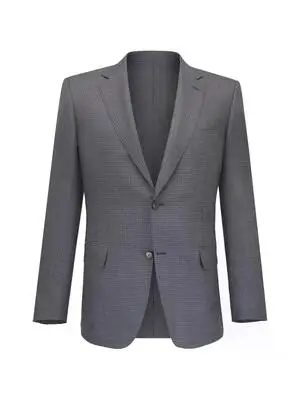 Canali Notched Lapels Check Suit - Grey