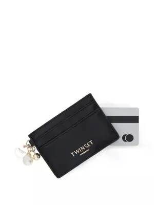 TWINSET Faux-pearl Charm Card Holder