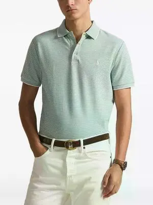 Polo Ralph Lauren Striped Logo Polo Shirt - Green