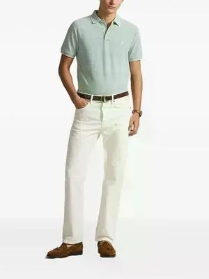 Polo Ralph Lauren Striped Logo Polo Shirt - Green