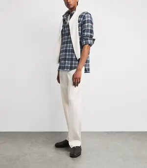 GOD'S TRUE CASHMERE Cashmere Tartan Lightning Storm Shirt