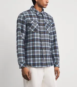 GOD'S TRUE CASHMERE Cashmere Tartan Lightning Storm Shirt