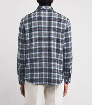 GOD'S TRUE CASHMERE Cashmere Tartan Lightning Storm Shirt