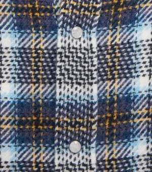 GOD'S TRUE CASHMERE Cashmere Tartan Lightning Storm Shirt