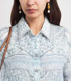 Camilla Linen Printed Shirt