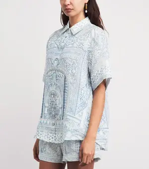 Camilla Linen Printed Shirt