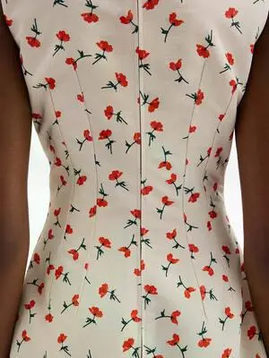 JIL SANDER Printed Midi Dress - Neutrals