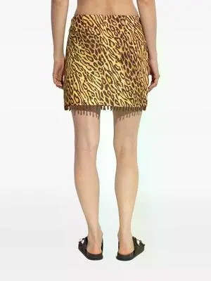 Zimmermann Cotton Beaded Skirt - Brown