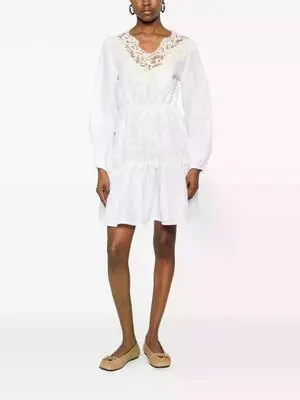 Ermanno Scervino Lace-embellished Mini Dress