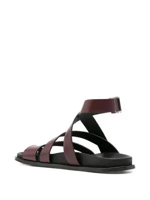 ALOHAS Crossover Toe-loop Sandals - Red