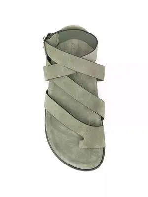 ALOHAS Multi-strap Buckled Sandals - Green