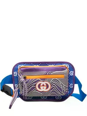 Gucci Gg Nylon Belt Bag - Blue