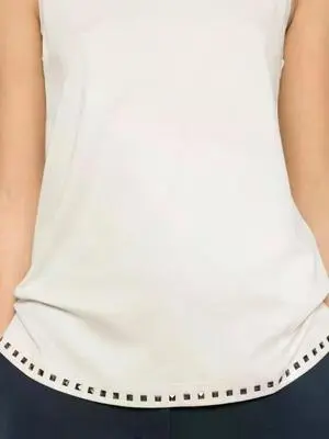 Max Mara Stud-embellished Sleeveless Top - Blue