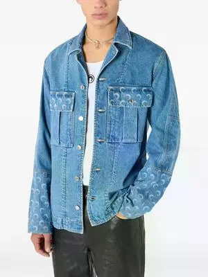MARINE SERRE Moon-print Denim Jacket
