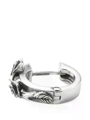 Emanuele Bicocchi Rose Hoop Earring - Silver