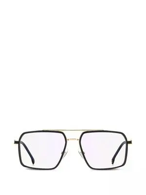 Carrera Eyewear 1146 Double-bridge Geometric-frame Glasses - Black