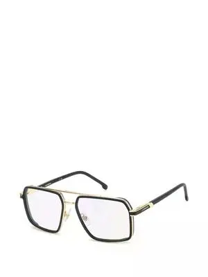 Carrera Eyewear 1146 Double-bridge Geometric-frame Glasses - Black