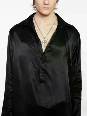 Emanuele Bicocchi Fleury Cross Pendant Necklace - Silver