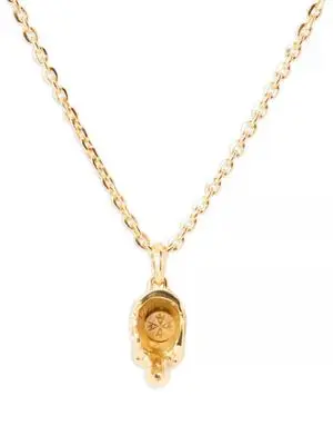Emanuele Bicocchi Tone Skull Pendant Necklace - Gold