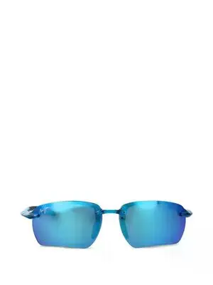 Maui Jim Breakwall Rimless Rectangle-frame Sunglasses - Blue