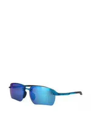 Maui Jim Breakwall Rimless Rectangle-frame Sunglasses - Blue