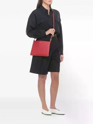 COCCINELLE Logo-print Leather Clutch Bag
