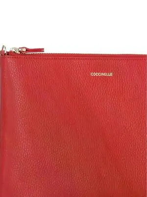 COCCINELLE Logo-print Leather Clutch Bag