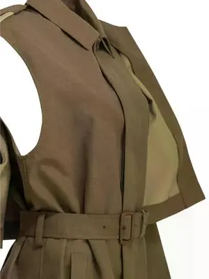 Auralee Belted Layered Coat